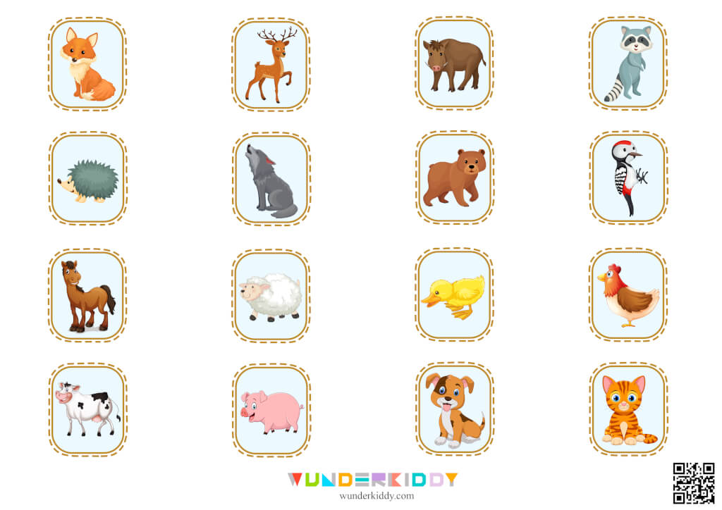 Activity sheet «Where do the animals go?» - Download or print for free