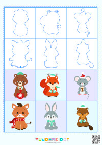 Lernspiel «Winter-Bingo» - Druckbarer PDF für Aktivitäten mit Kindern